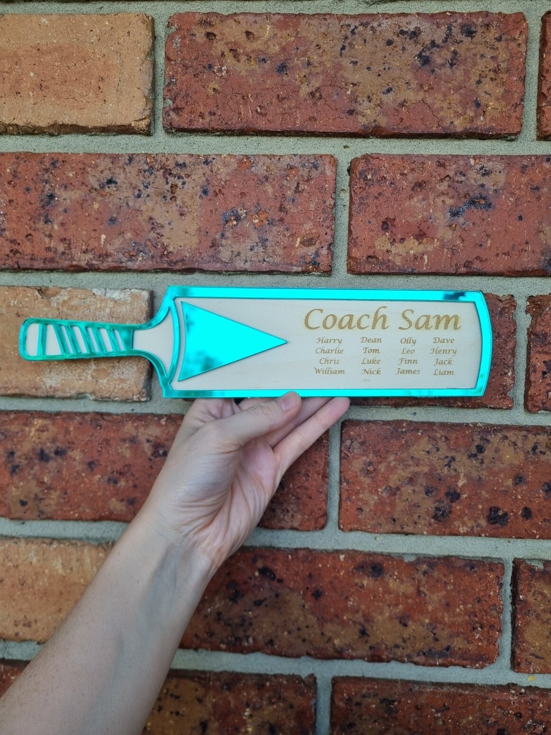 Cricket Bat Coach Plaque, Personalised Coach Gift, Cricket Lovers ...