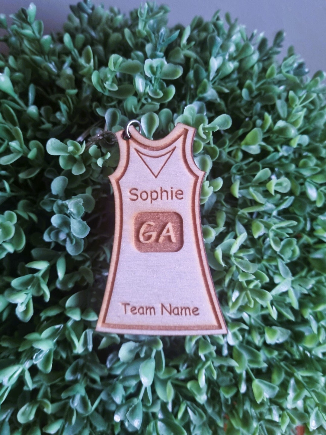 Personalised Netball Dress Keyring, Netball Gift, Netball Team Gift ...