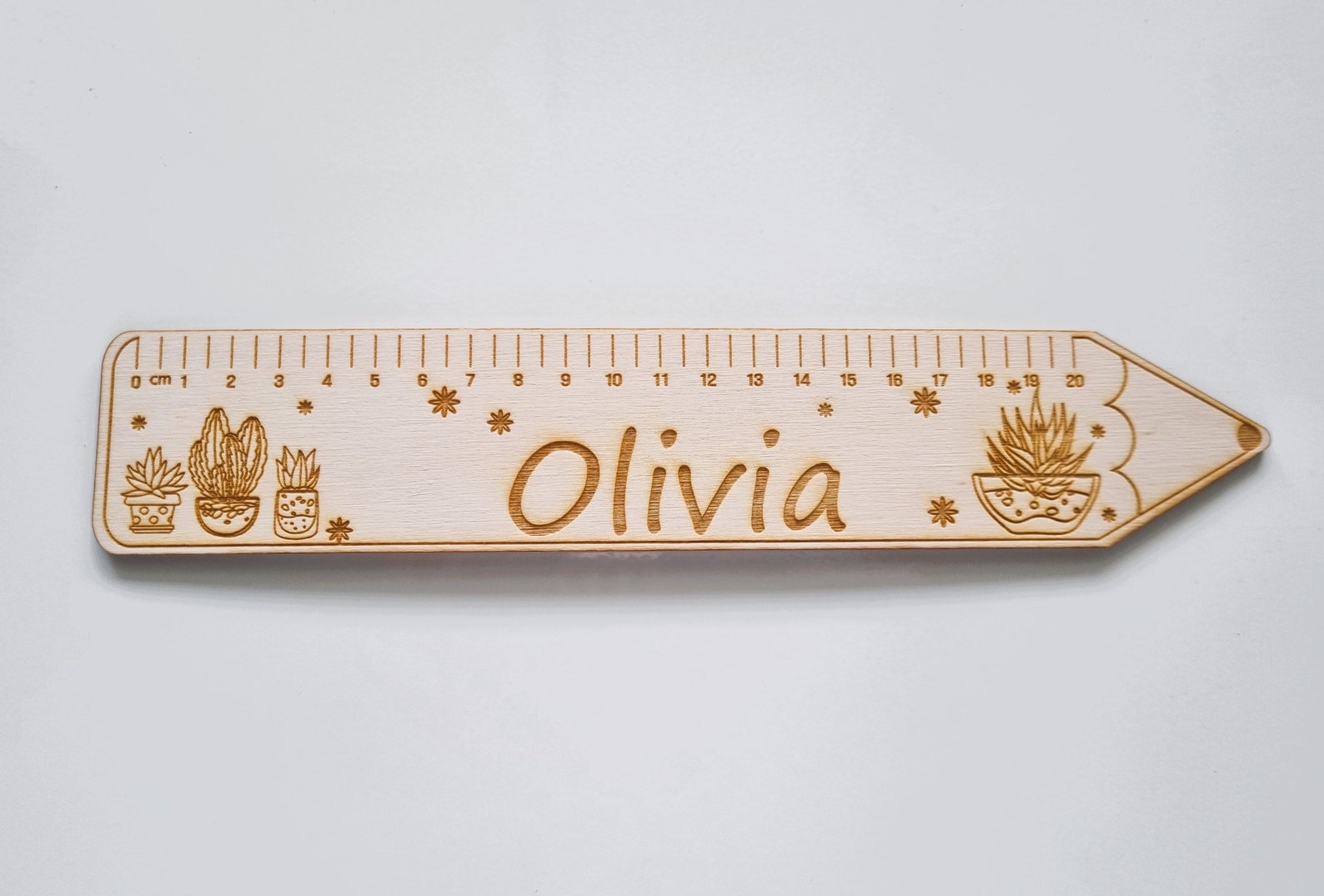 Personalised Childrens Ruler, Student Gift, Custom Keepsake, Laser ...