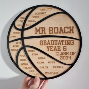Personalised Basketball Coach Plaque, Basketball Team Gift, Custom ...