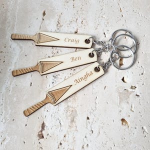Personalised Cricket Bat Keyring, Keychain, Cricket Lovers, Cricket ...