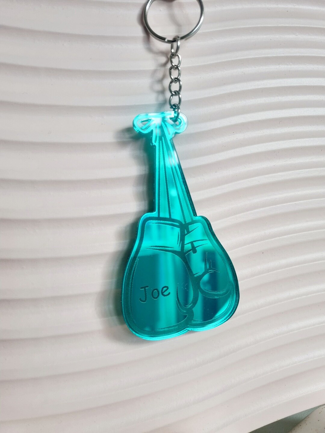 Personalised Boxing Gloves Acrylic Keyring, Keychain, Boxing Gift ...