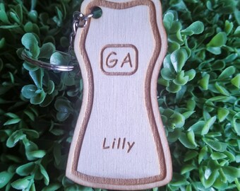 Personalised Netball Dress Keyring - Etsy