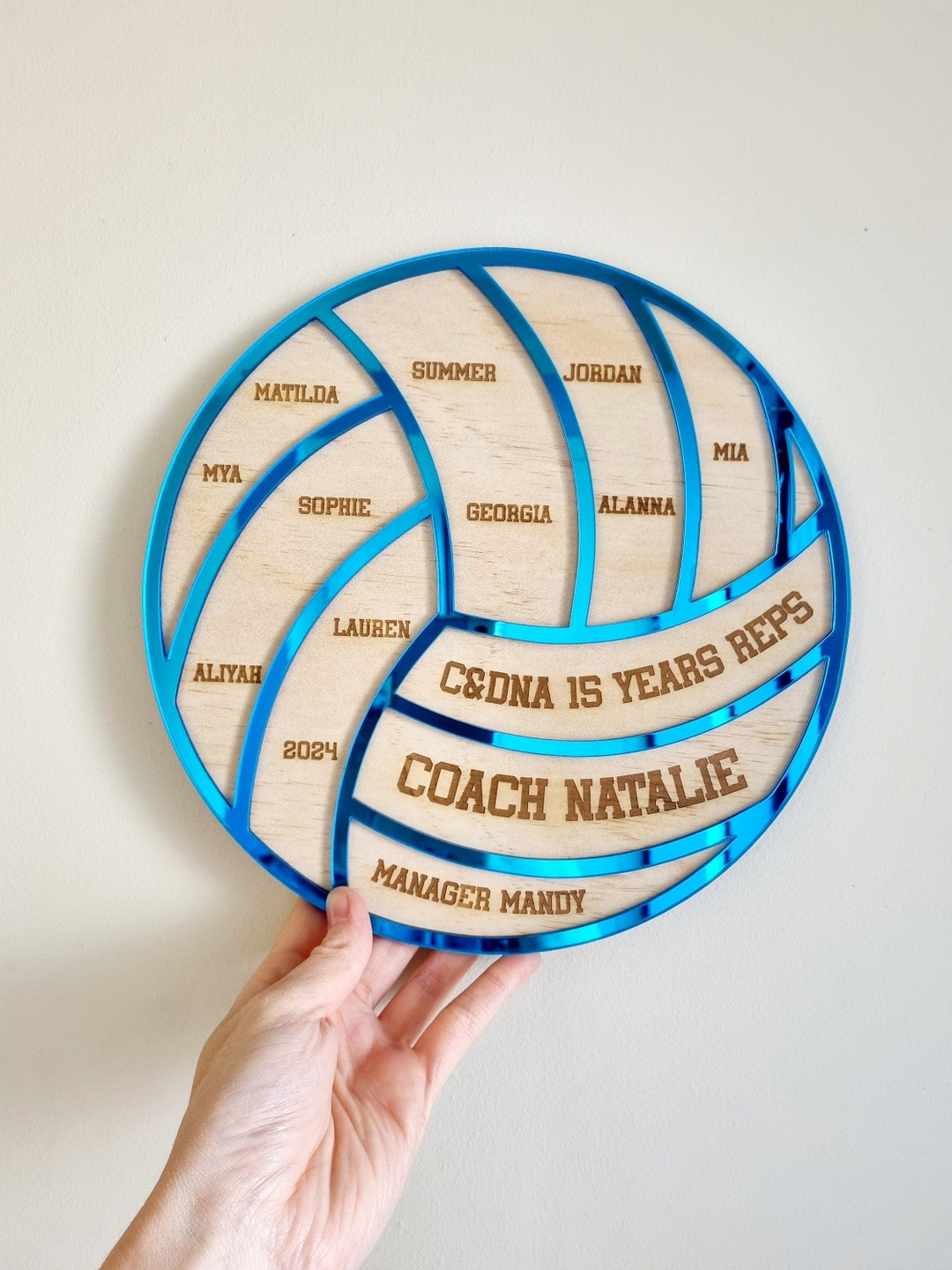 Personalised Netball Coach Plaque, Custom Netball Gift, End of Season ...
