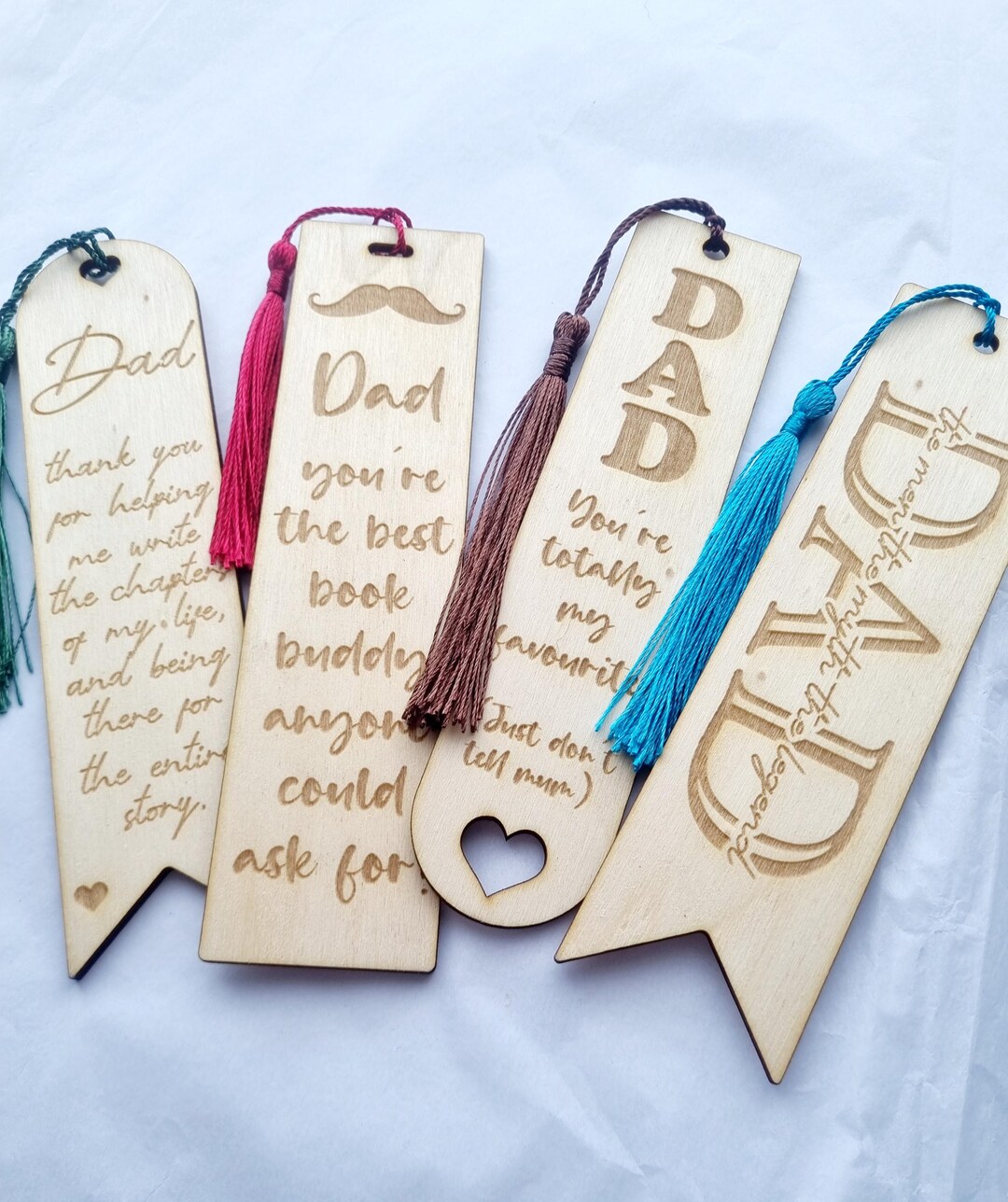 Fathers Day Bookmarks, Page Markers, Book Lovers - Etsy Australia