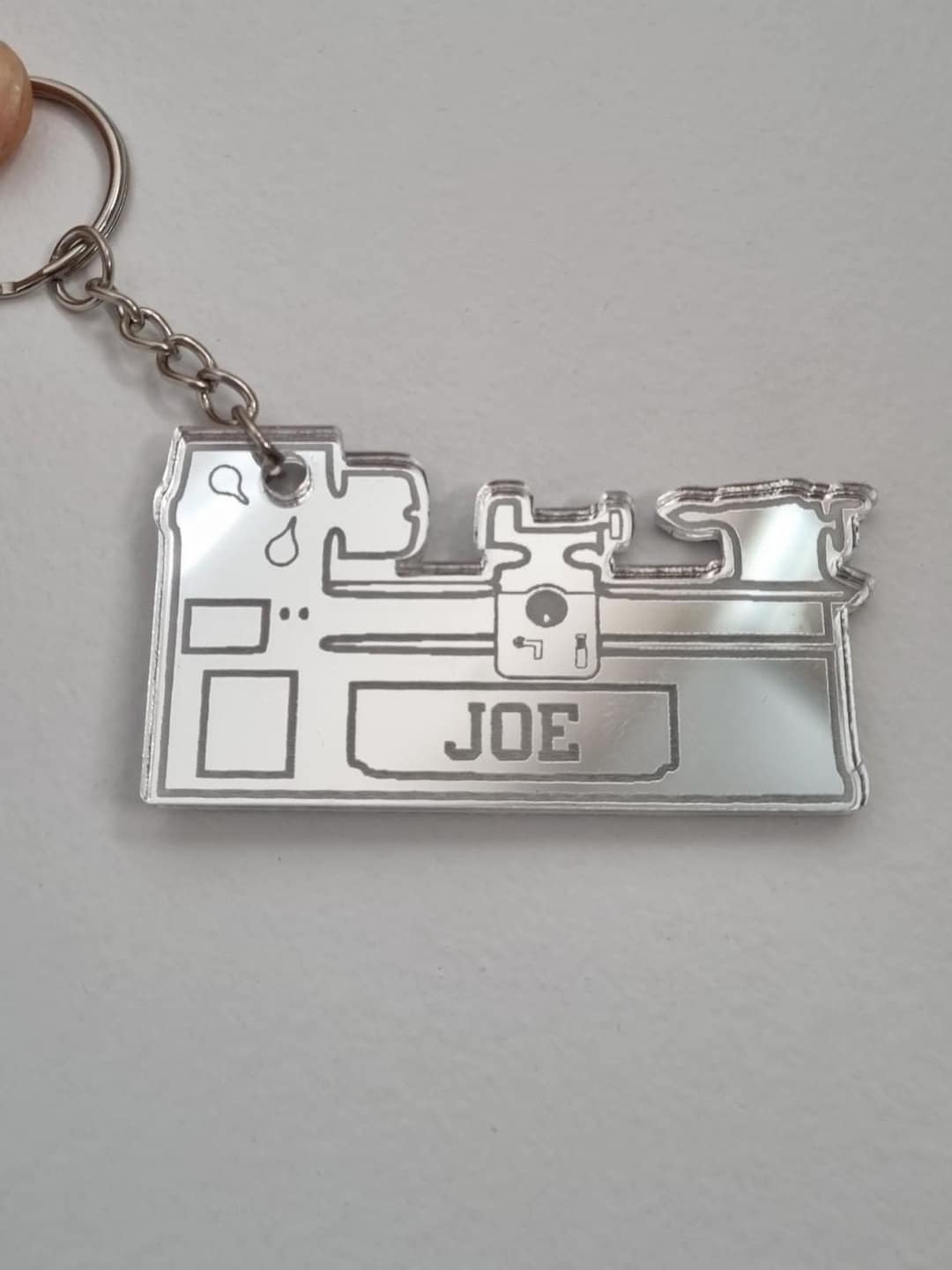 Unique Lathe Keychain for Him - Custom Fabricated Gift for the Ultimate ...