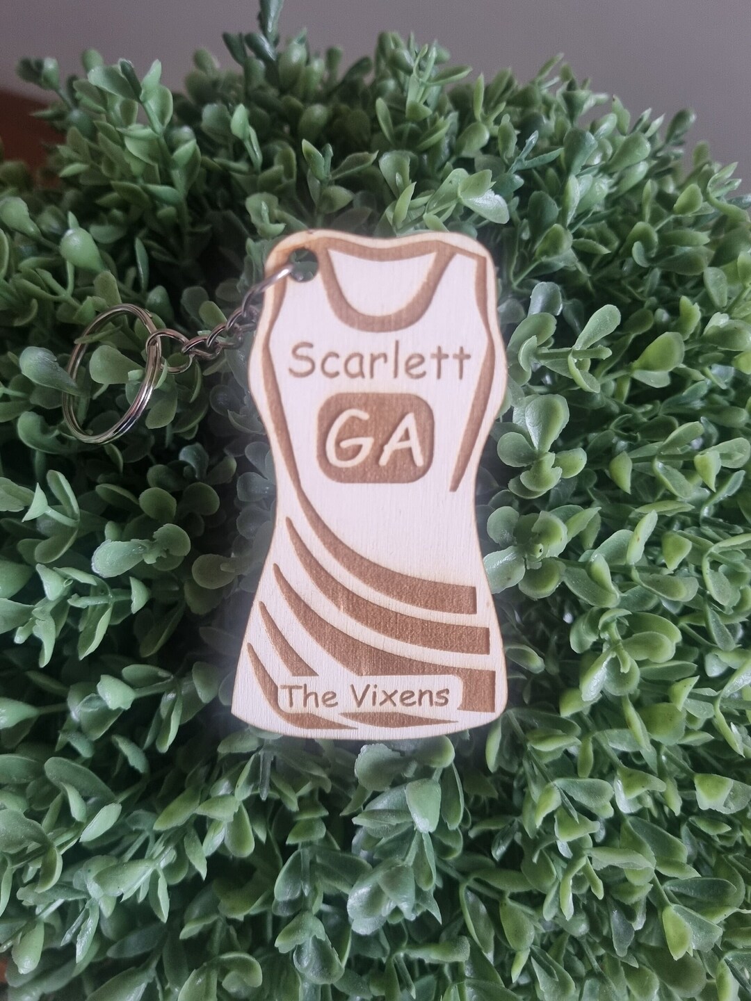 Personalised Netball Dress Keyring, Netball Team Gift, Netball Player ...