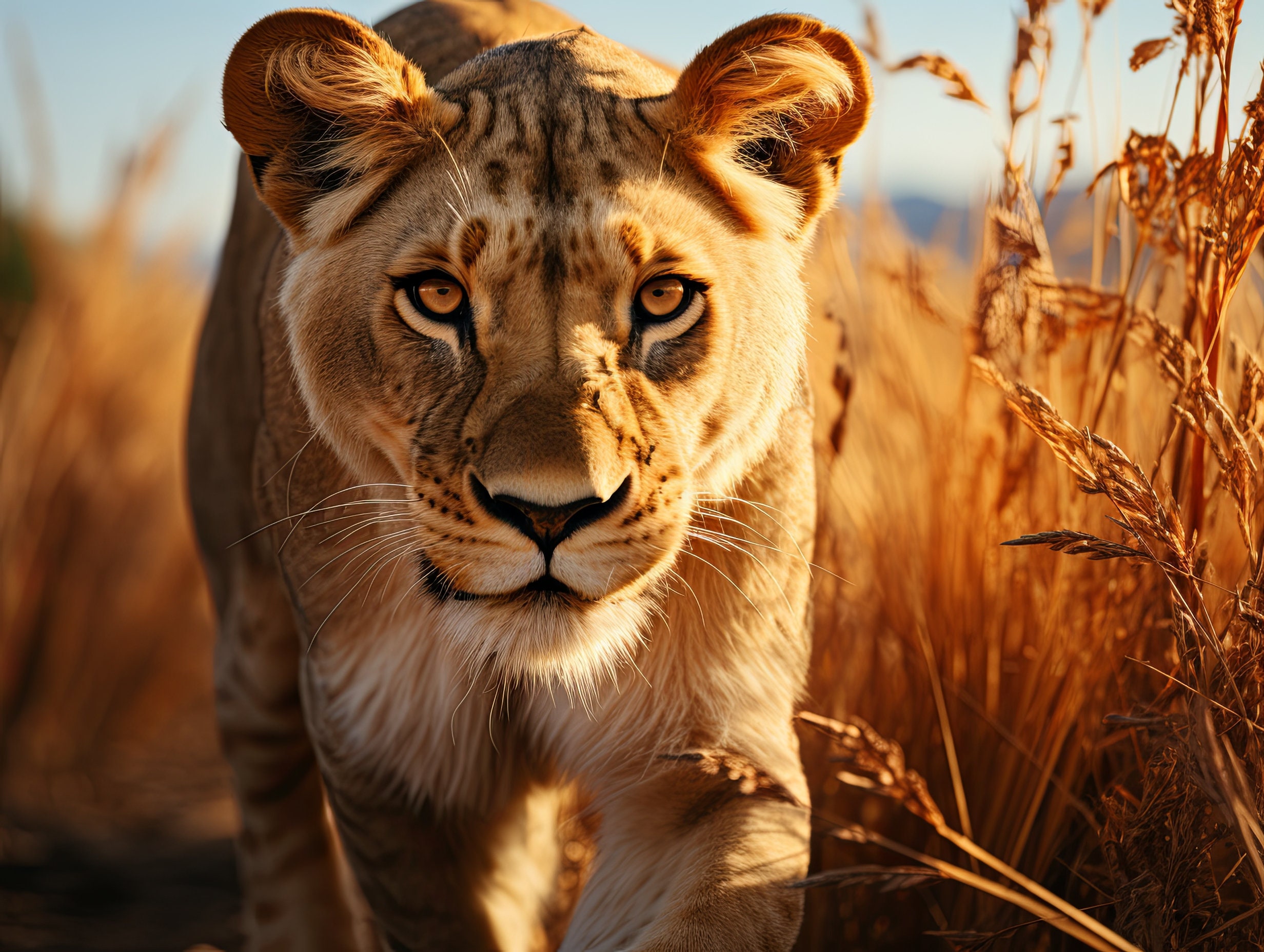 Lioness Print Digital Download Art Andy Warhol Digital Art Metal Print ...