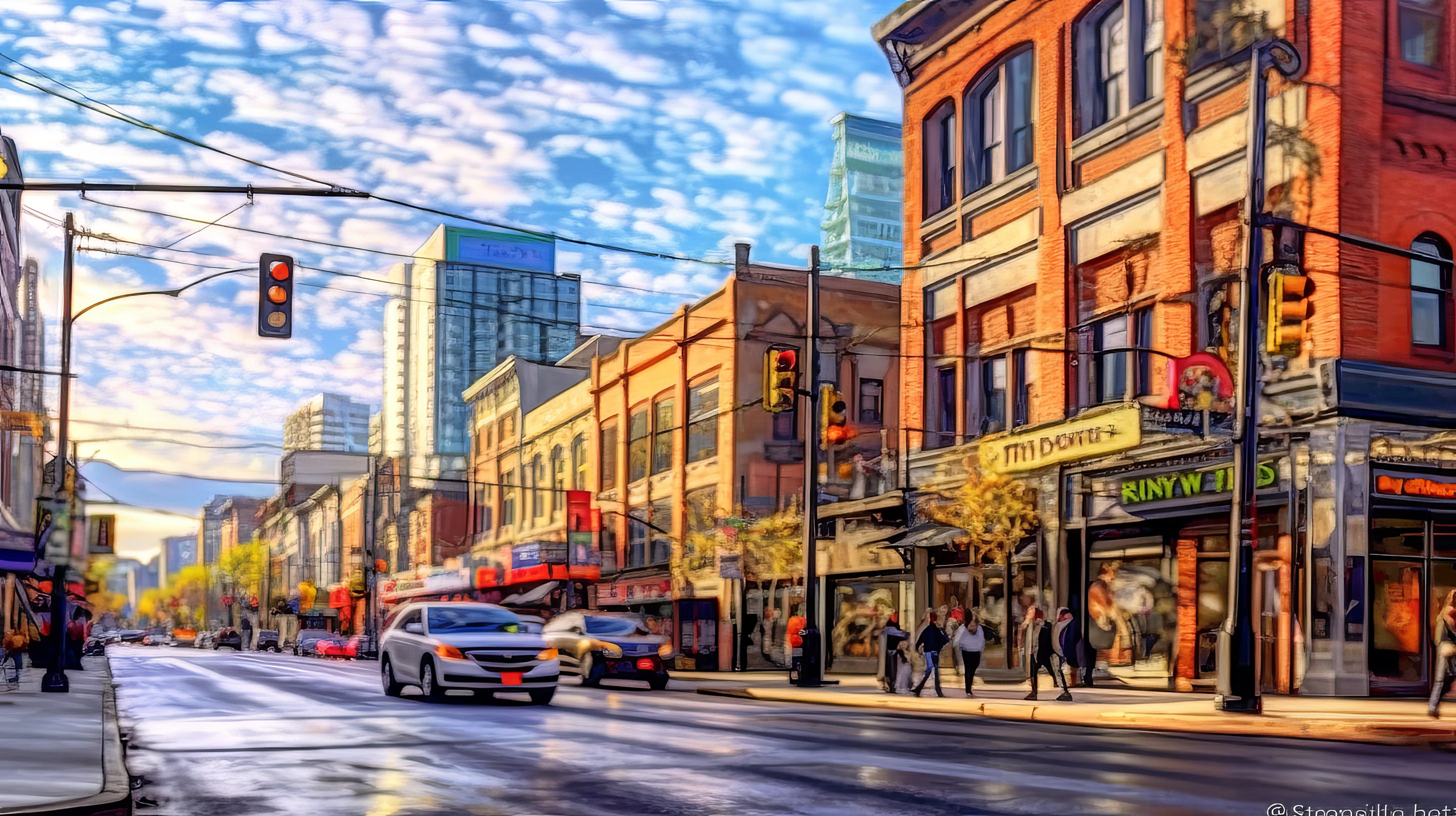 Broadway Print Nashville Tennessee Art Watercolor Digital Art Oil ...