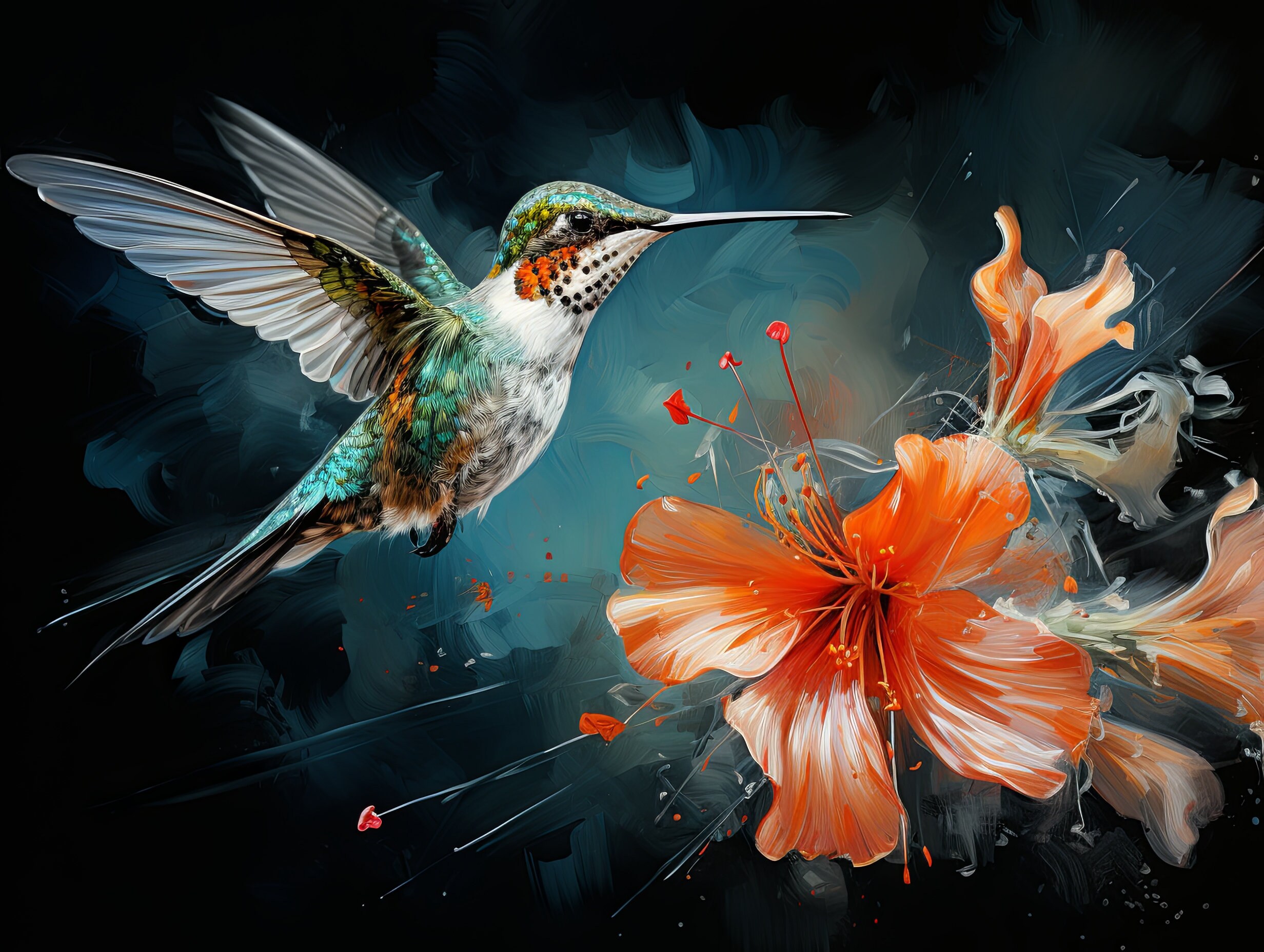 Hummingbird Print Digital Download Art Image Andy Warhol Digital Art ...