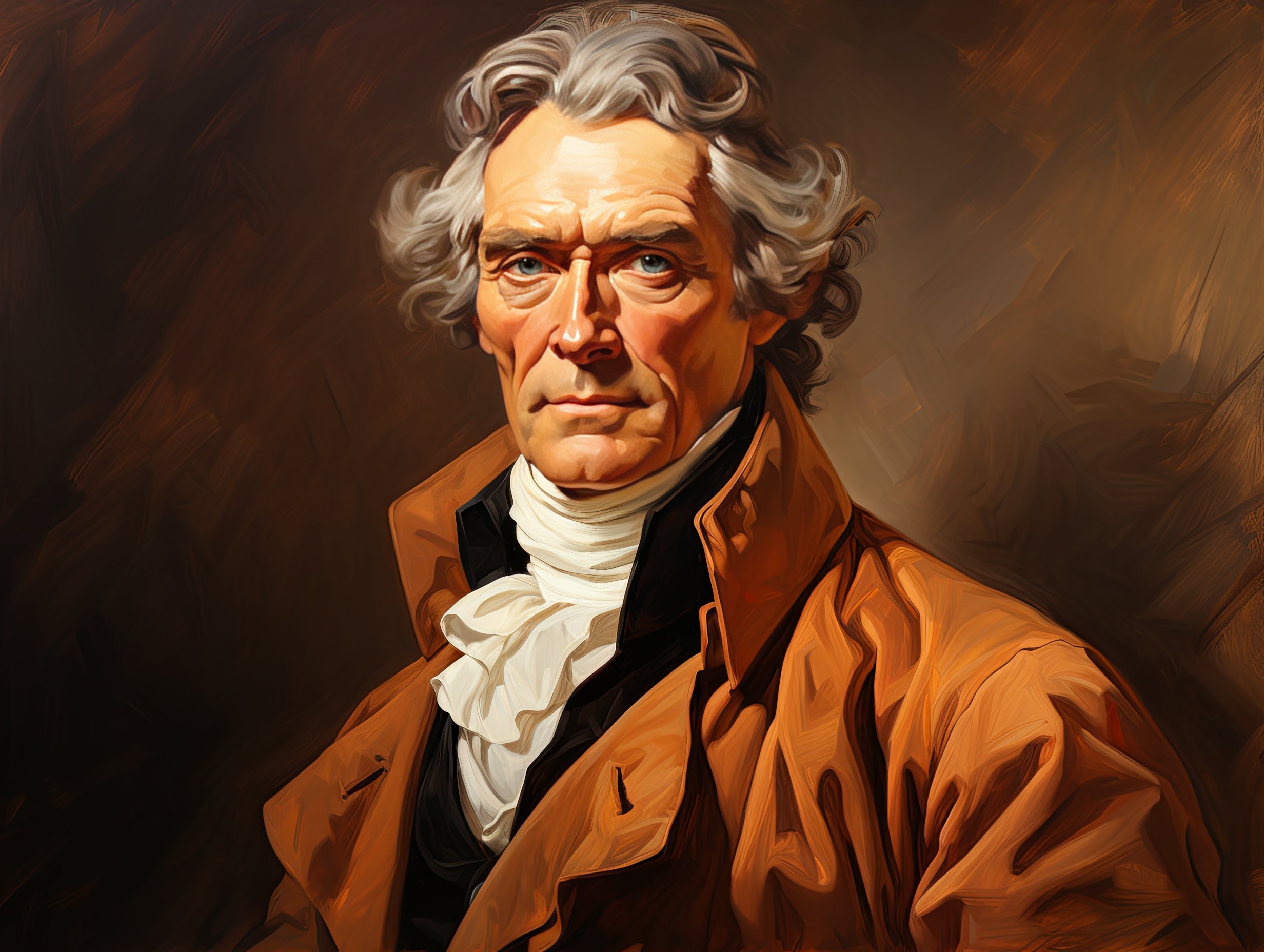 Thomas Jefferson Print President Jefferson Digital Image in Watercolor ...