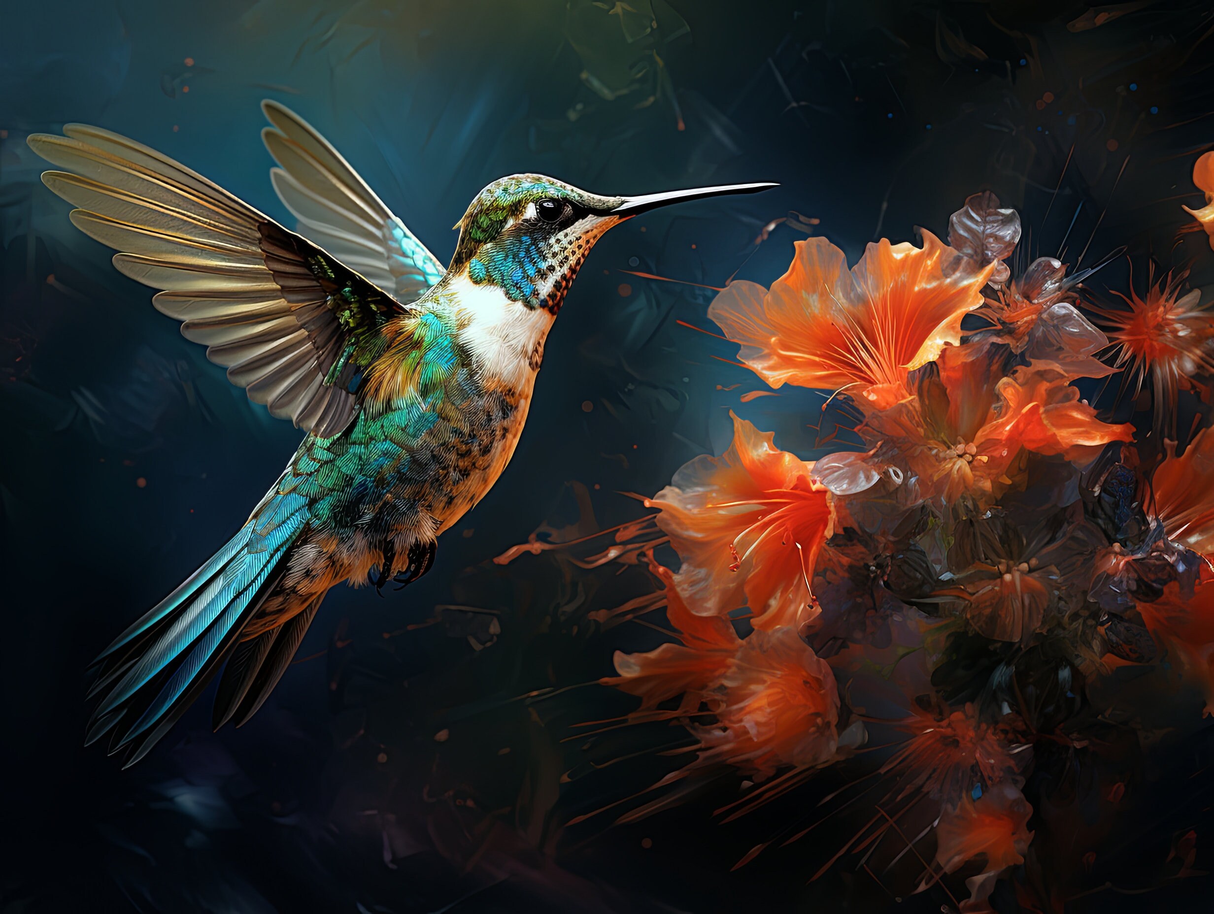 Hummingbird Print Digital Download Art Image Andy Warhol Digital Art ...