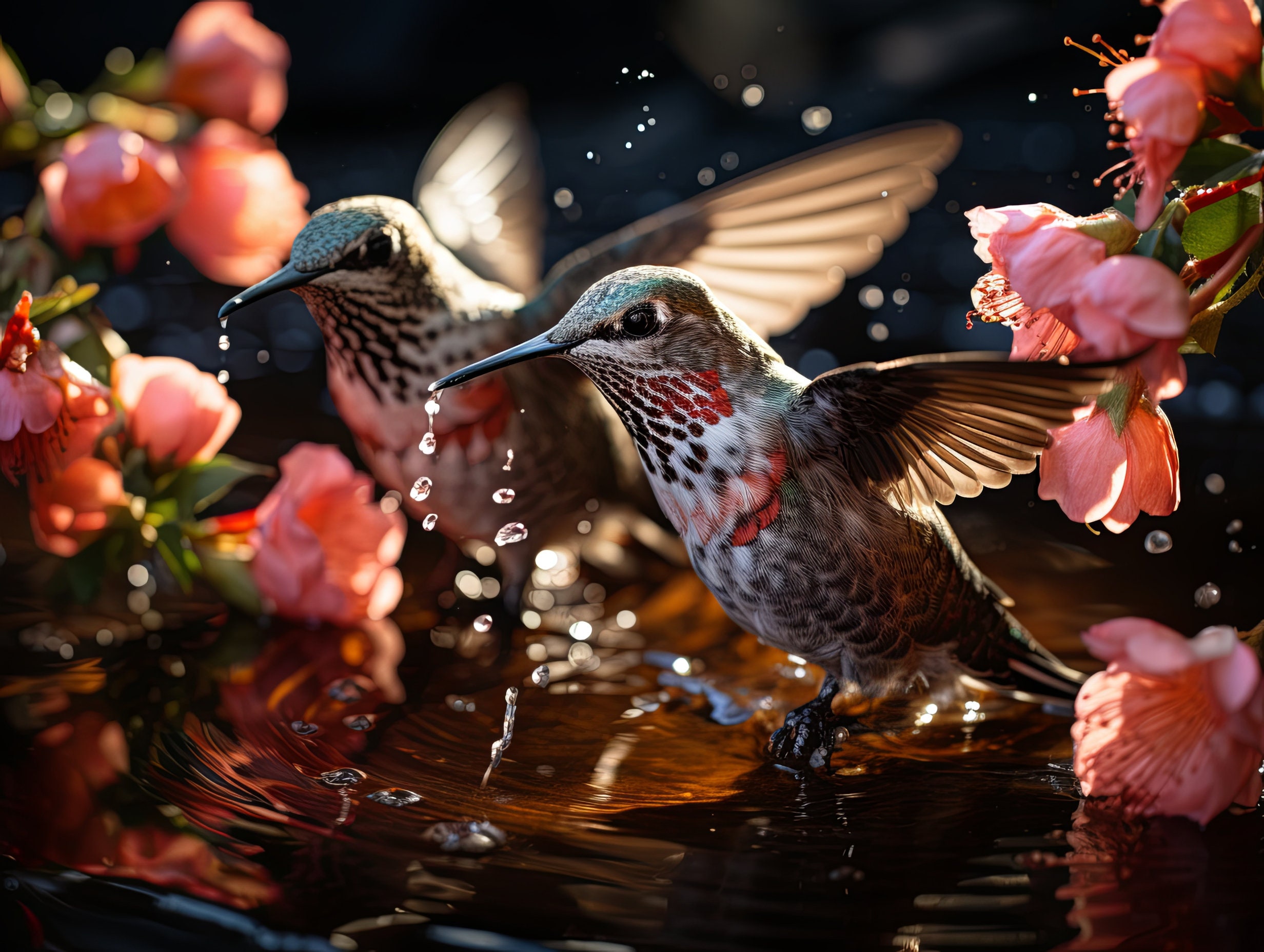 Hummingbird Print Digital Download Art Image Andy Warhol Digital Art ...