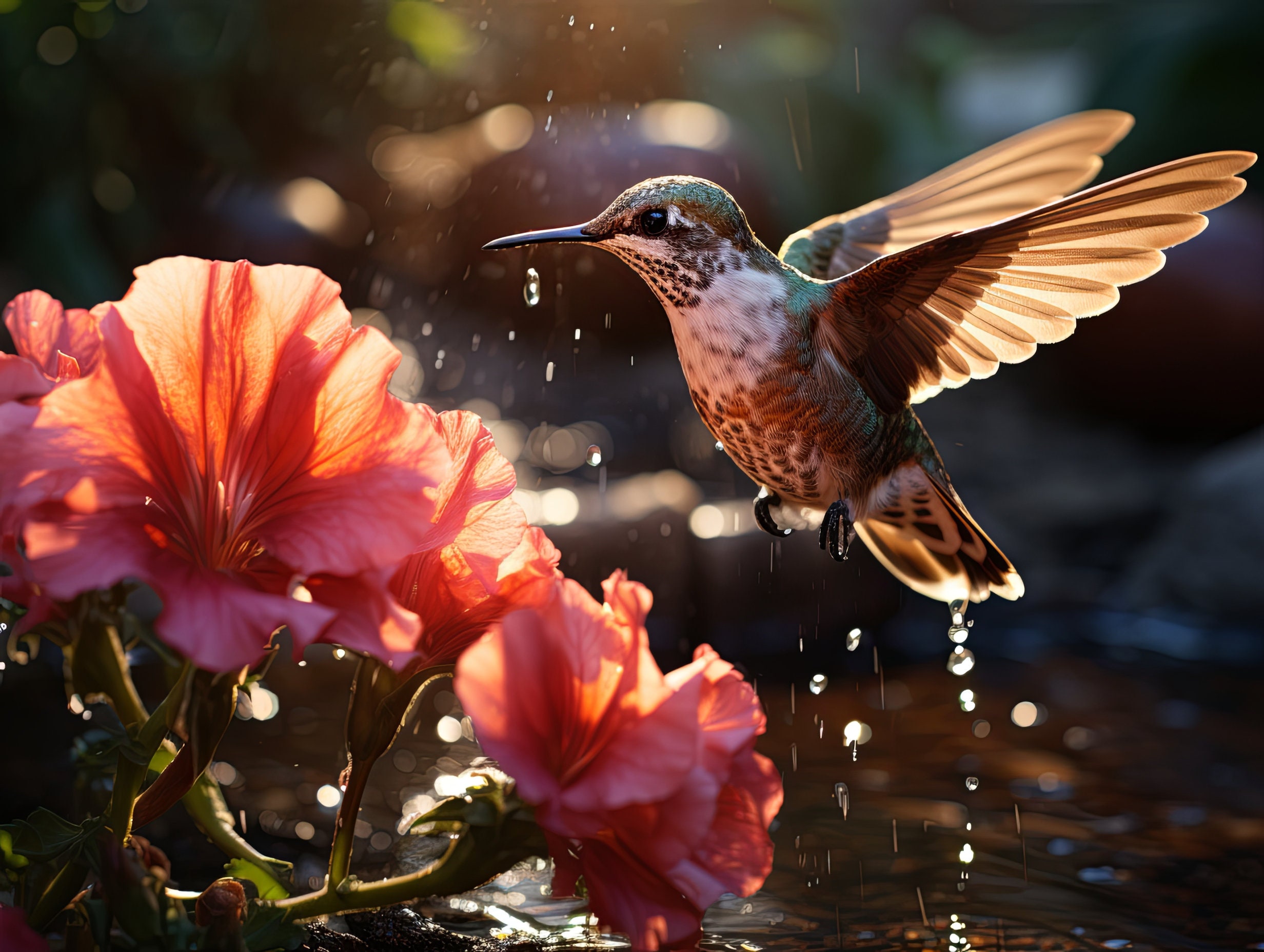 Hummingbird Print Digital Download Art Image Andy Warhol Digital Art ...