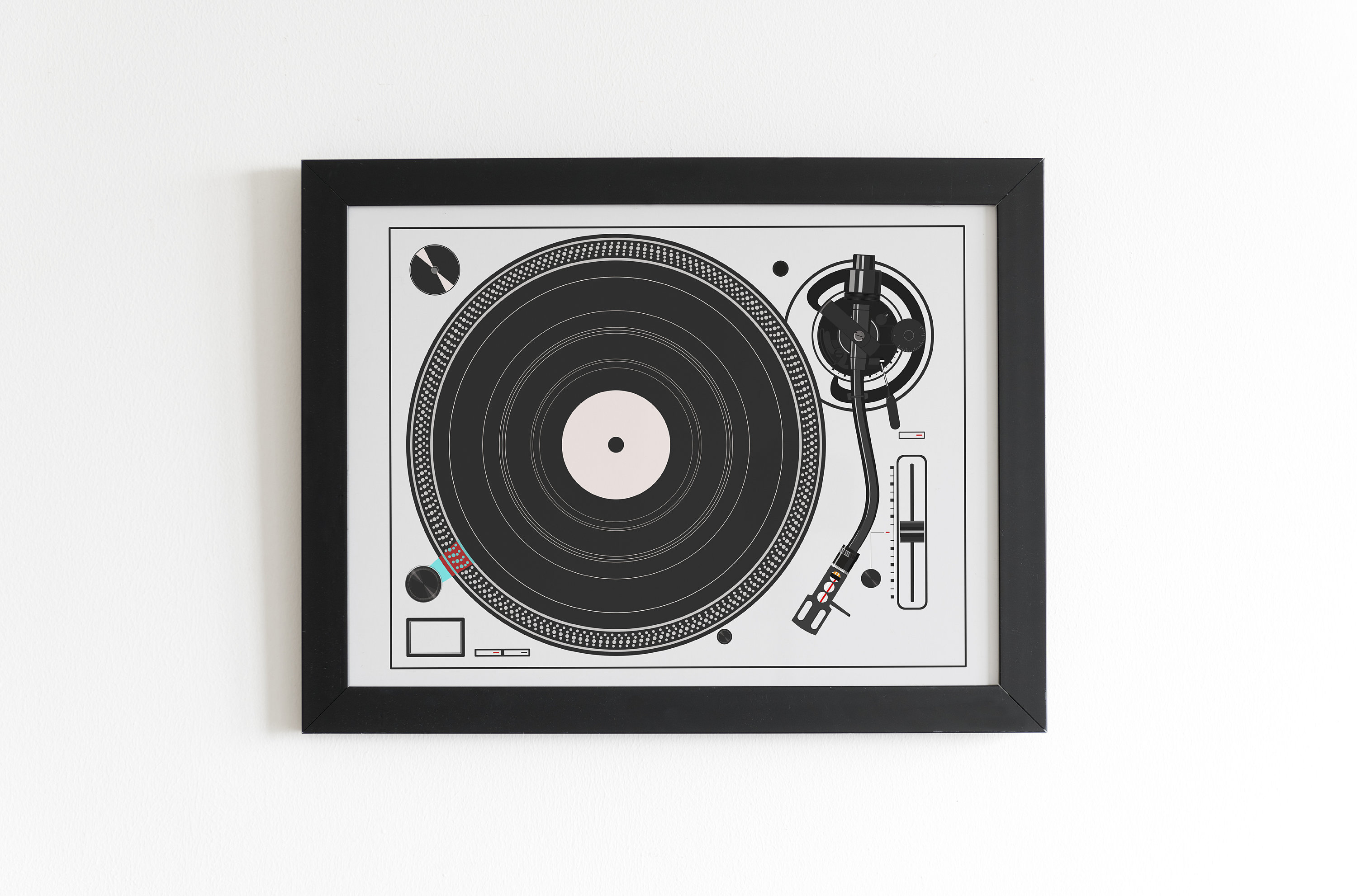 Art Print Technics 1210 Turntable Print White - Wall Art - Etsy
