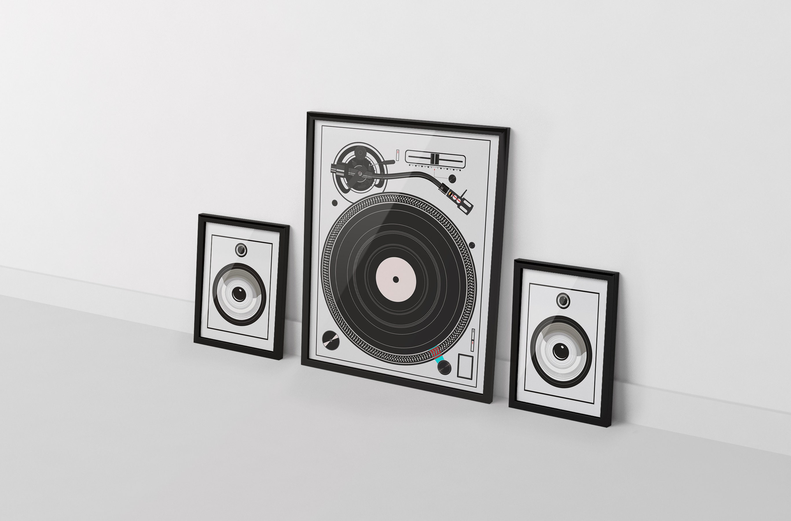 Art Print Technics 1210 Turntable Print White - Wall Art - Etsy
