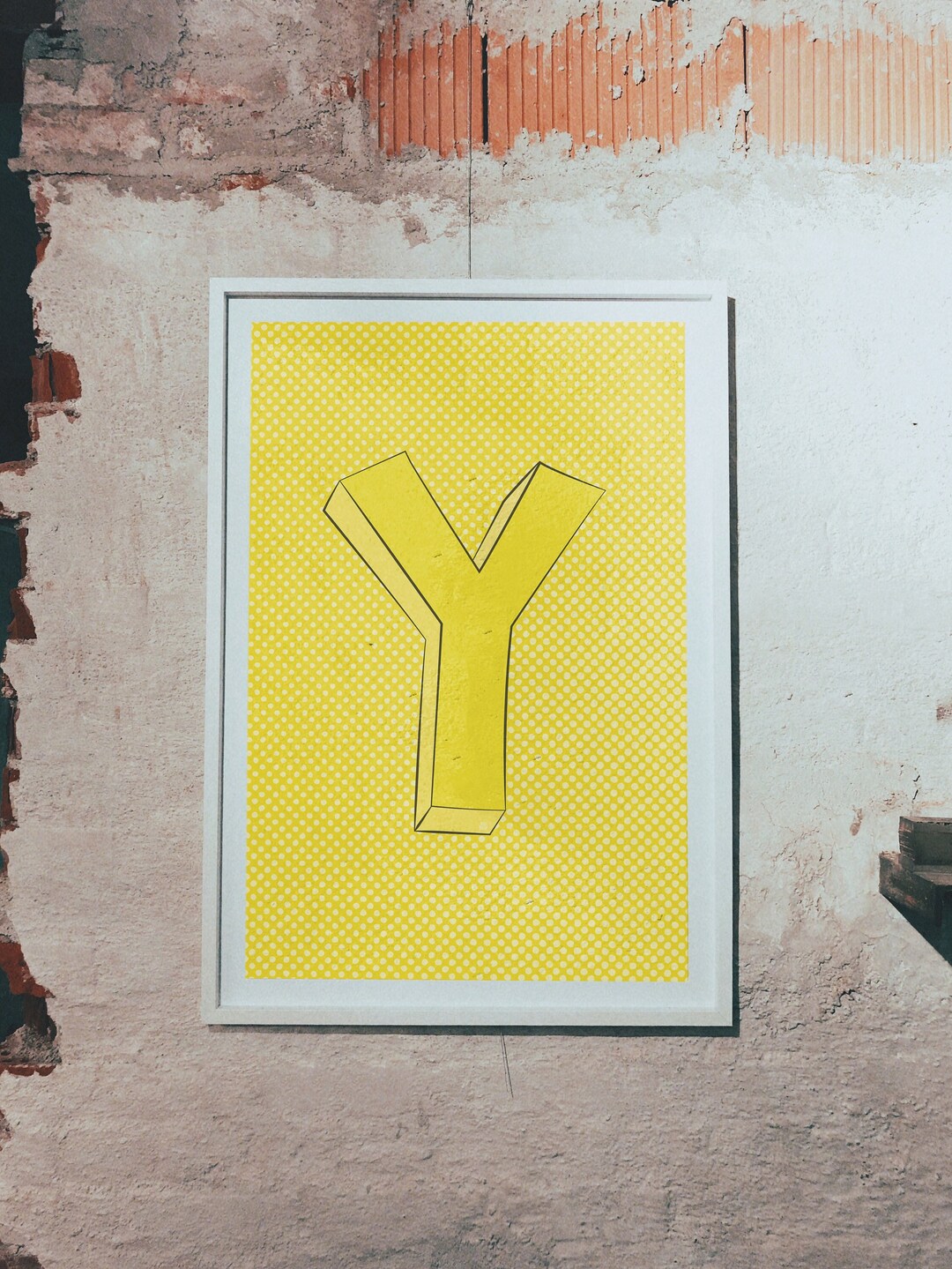Y for Yellow Letter CMYK Print - Wall Art - Etsy