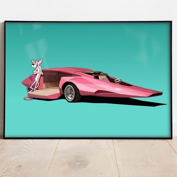 Pink Panther Poster - Etsy