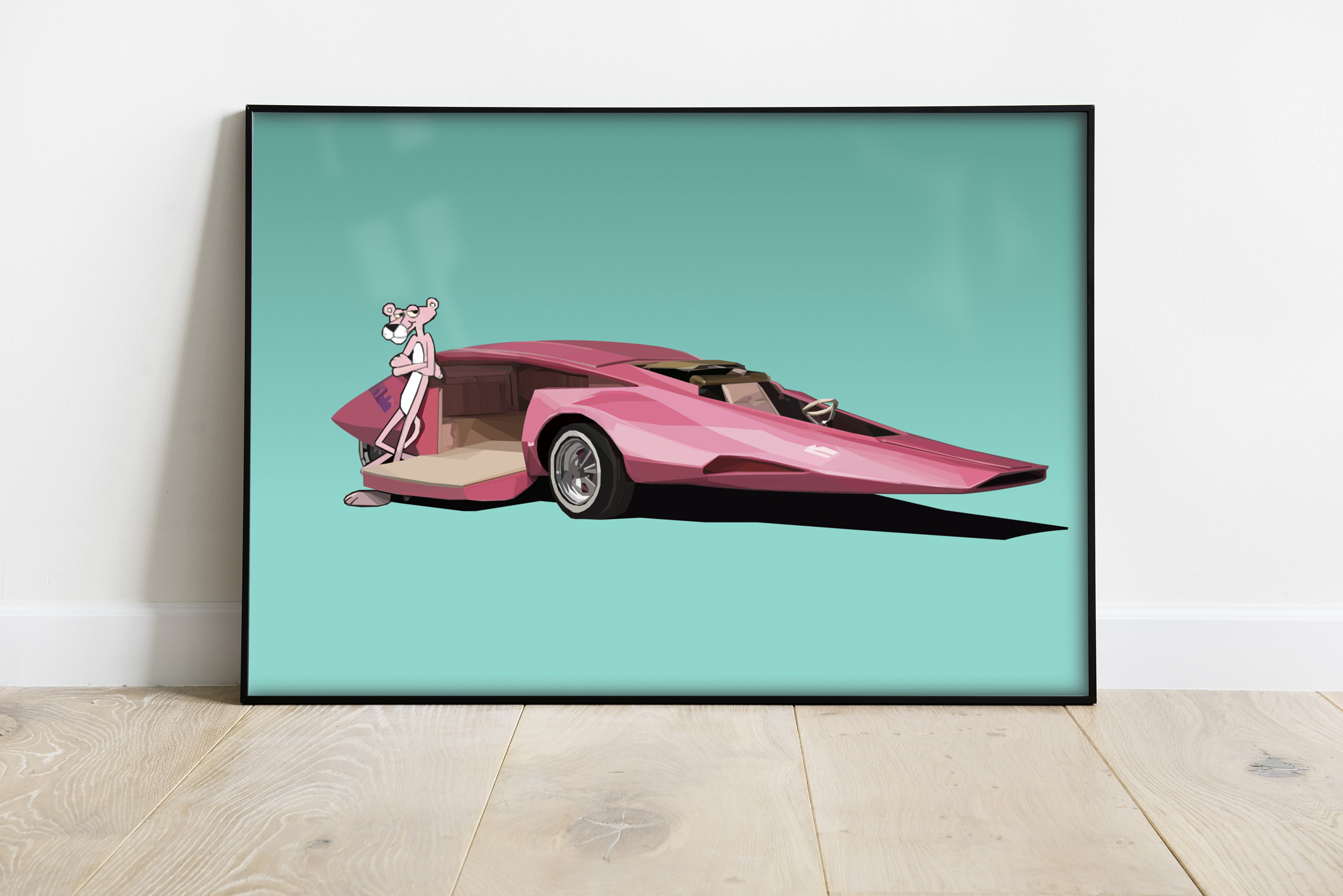 Pink panther car Etsy Osterreich