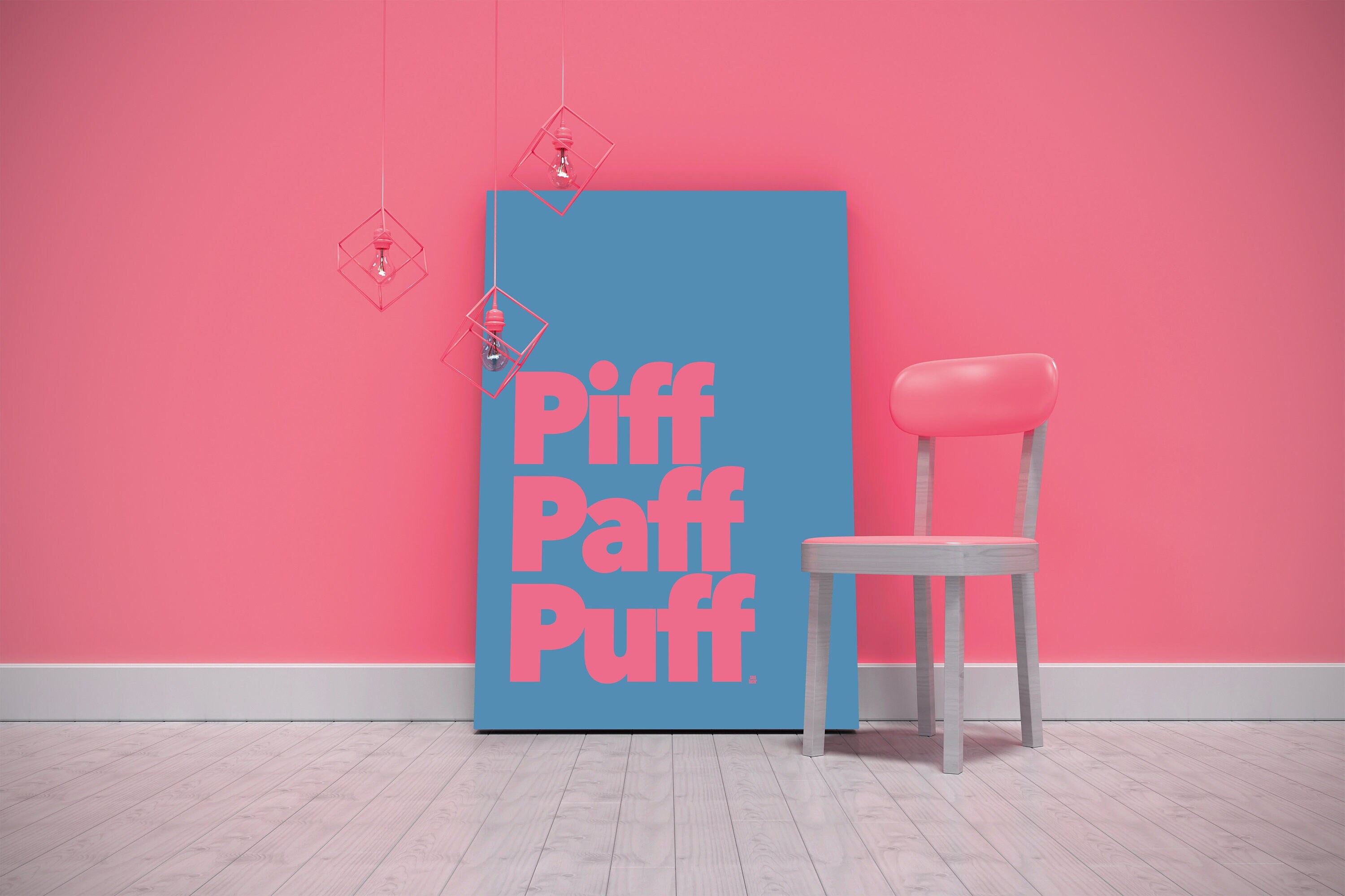 Piff Paff Puff Poster Design Wall Art - Etsy