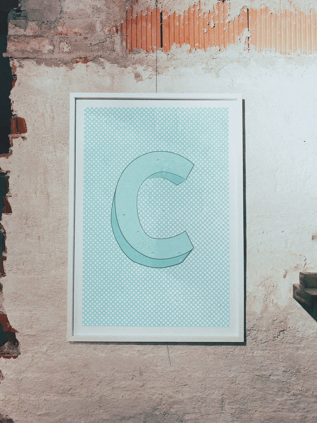 C for Cyan CMYK Letter Print - Wall Art - Etsy