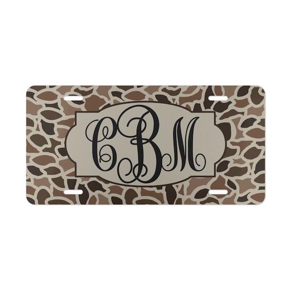 Old School Camo License Plate - Etsy