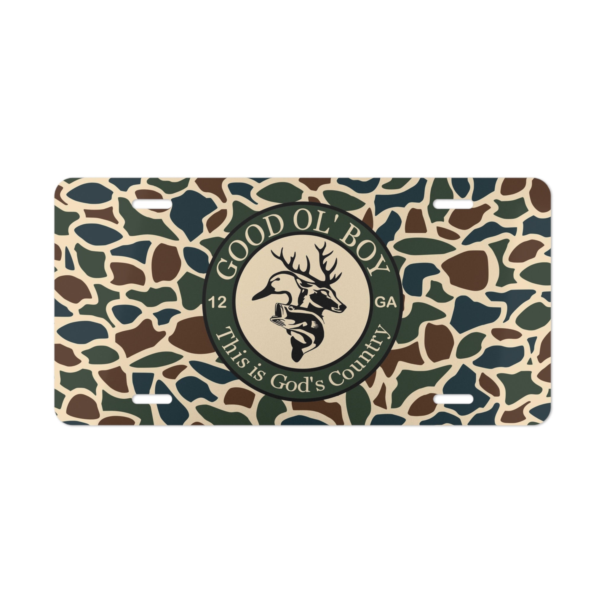 Custom deer Duck Fish Hunting Vanity License Plate, Gifts for Him ...