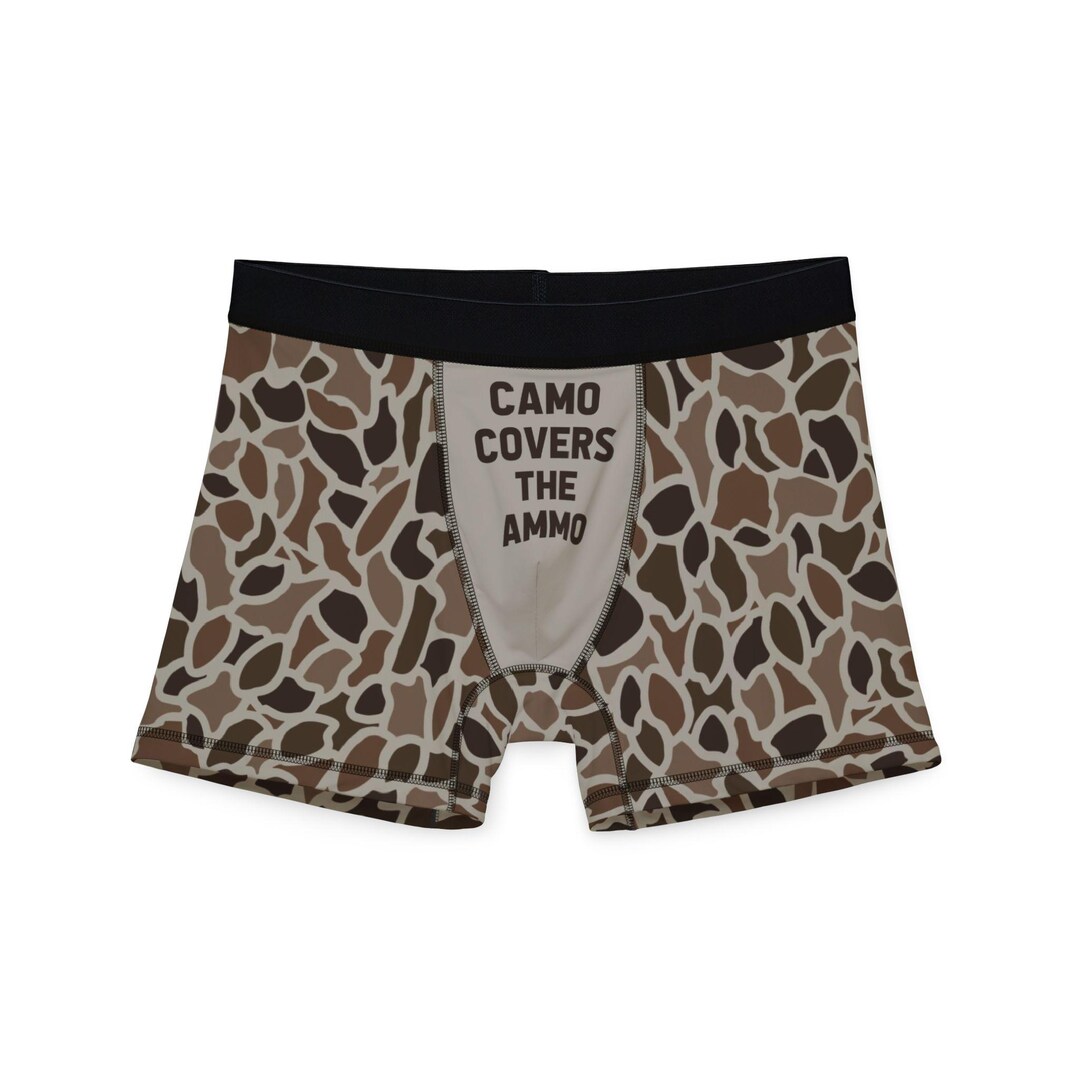 Old School Camo Underwear, Men's Boxers, Hunting Gifts, Hunting Clothes ...