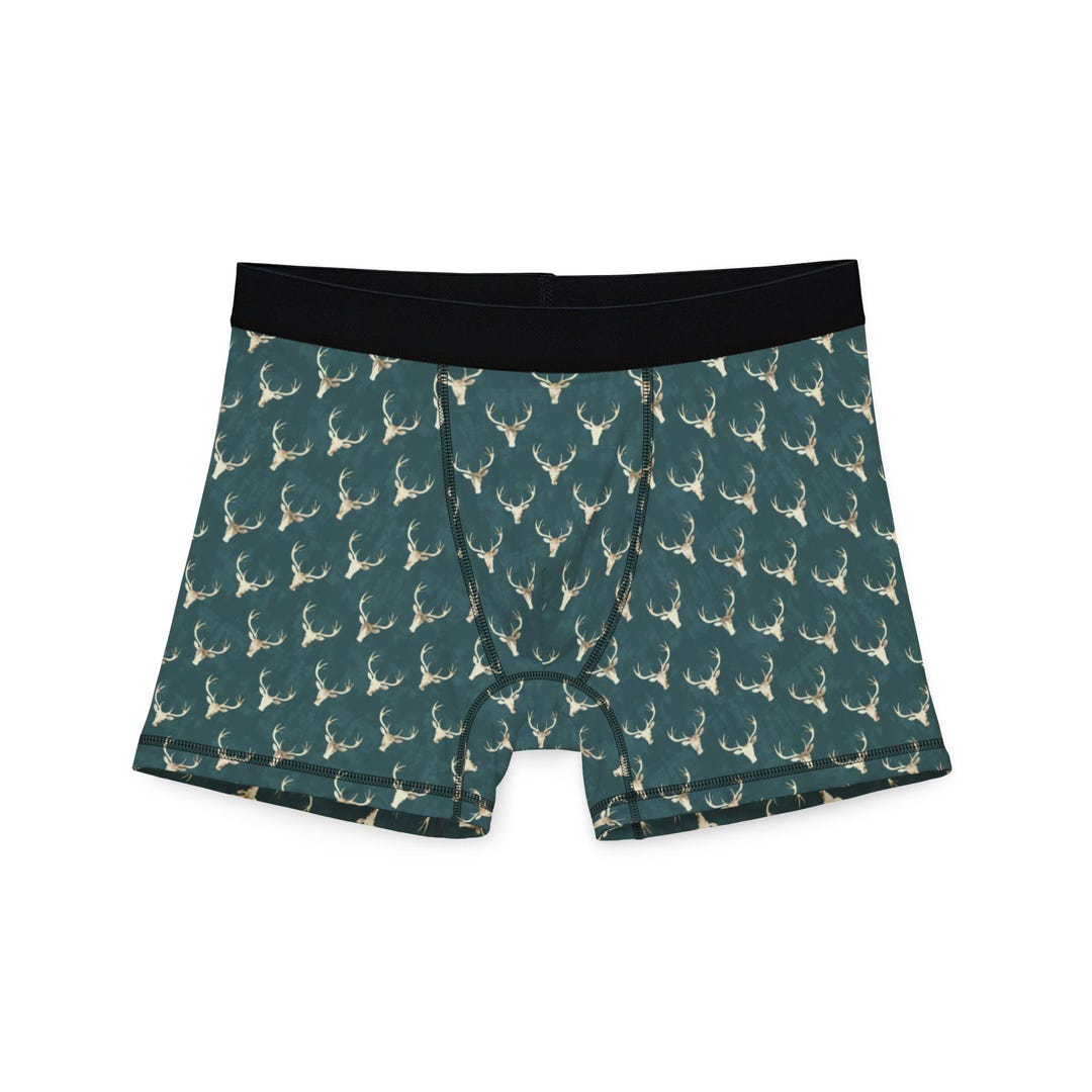 Deer Skull Men's Boxers, Underwear, Hunting Gifts, Breathable - Etsy