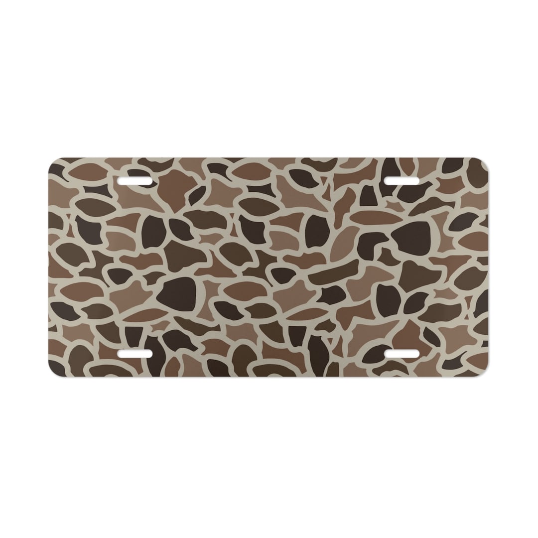 Vintage Old School Camo Car Tag, Truck Tag, Gifts for Him, Hunting - Etsy