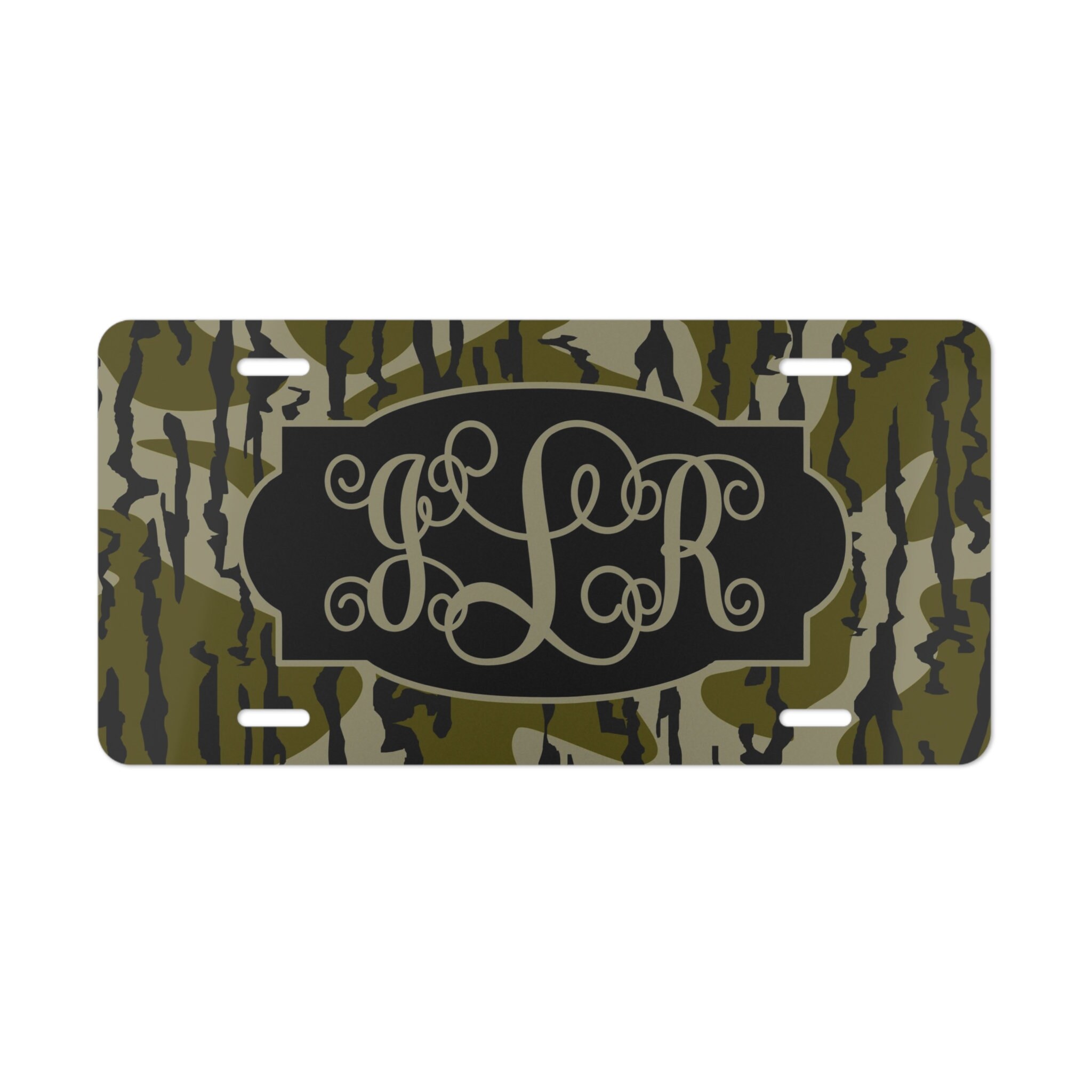 Bottomland Camo With Monogram, Vanity Plate/license Plate - Etsy