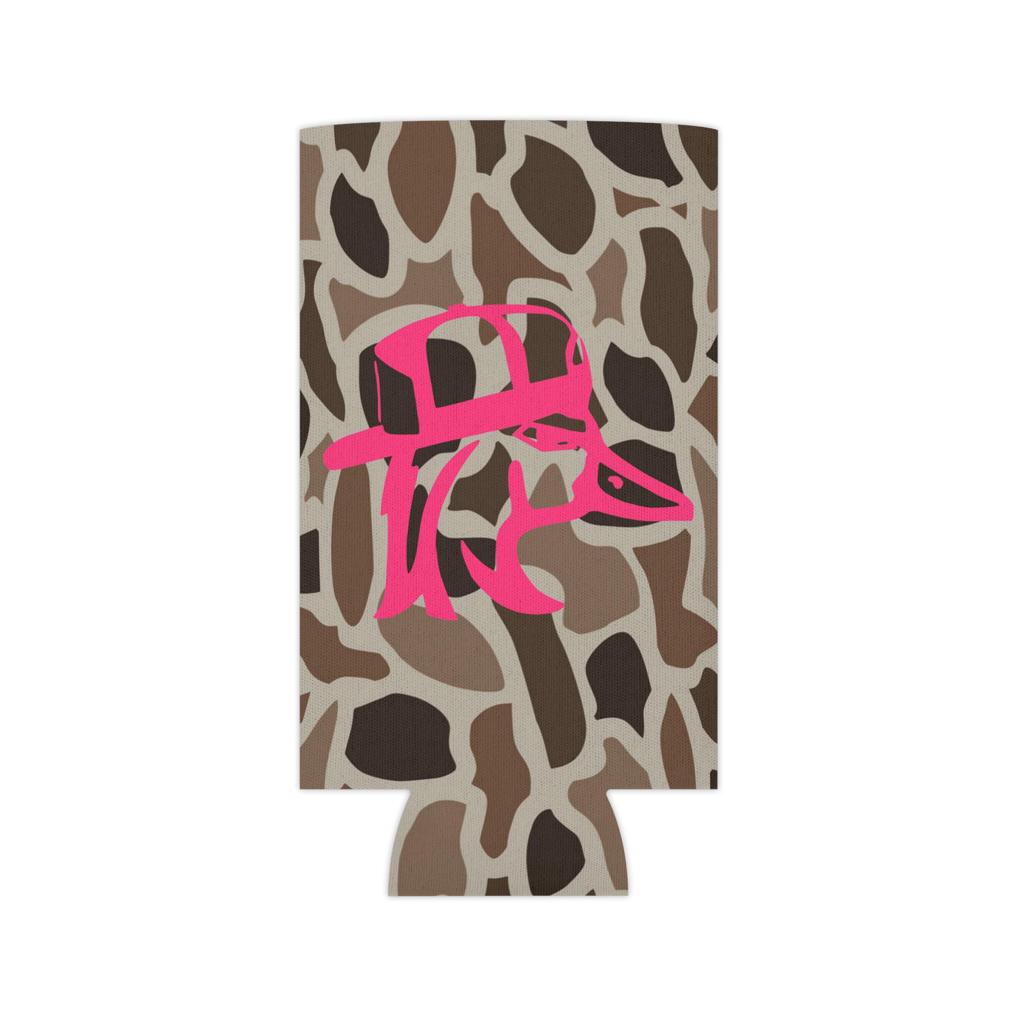 Old School Camo "redneck Duck Hot Pink" Can Cooler, Koozie, Gifts for ...