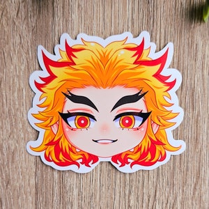 Demon Anime L Anime Stickers | Water Proof Stickers | Fanart | Anime ...