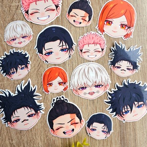 Sorcerer Anime Stickers | Water Proof Stickers | Fanart | Anime | Chibi ...