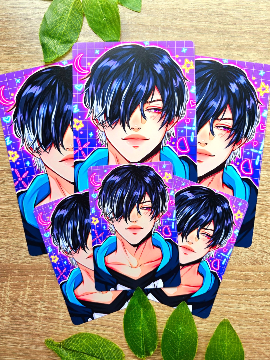 Obey Me Belphegor Fanart Print | Photo Card | Otome | Art Print ...