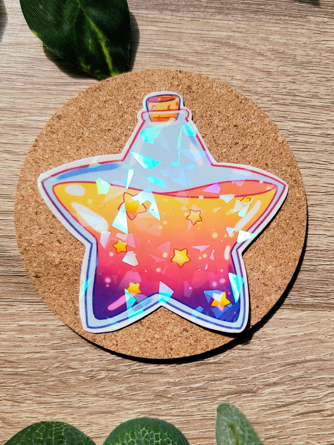 Star Potion Die Cut Stickers Holographic Sticker Water Proof Sticker ...