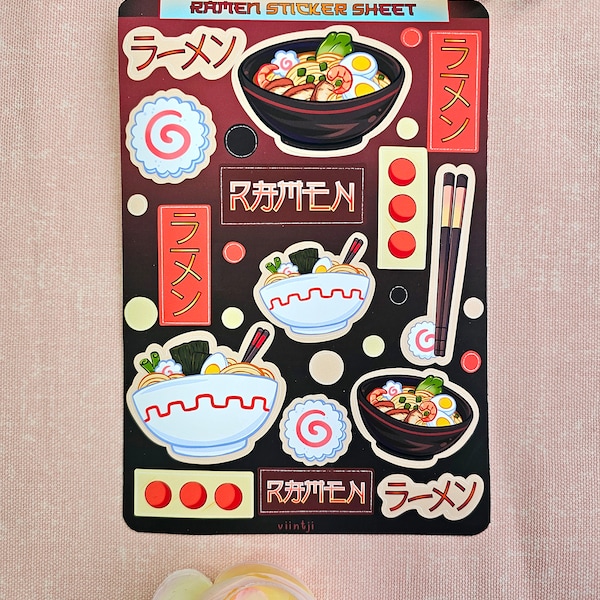 Ramen Stickers - Etsy