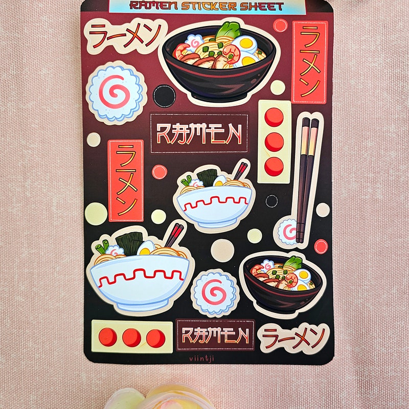Ramen Stickers - Etsy