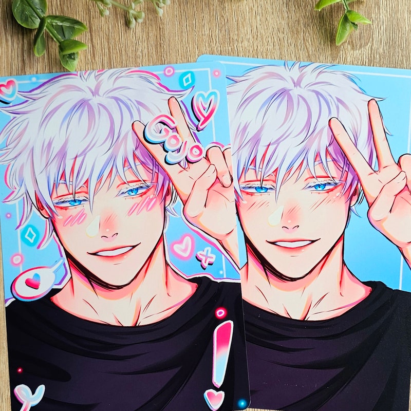 Gojo Anime Fan Art - Etsy