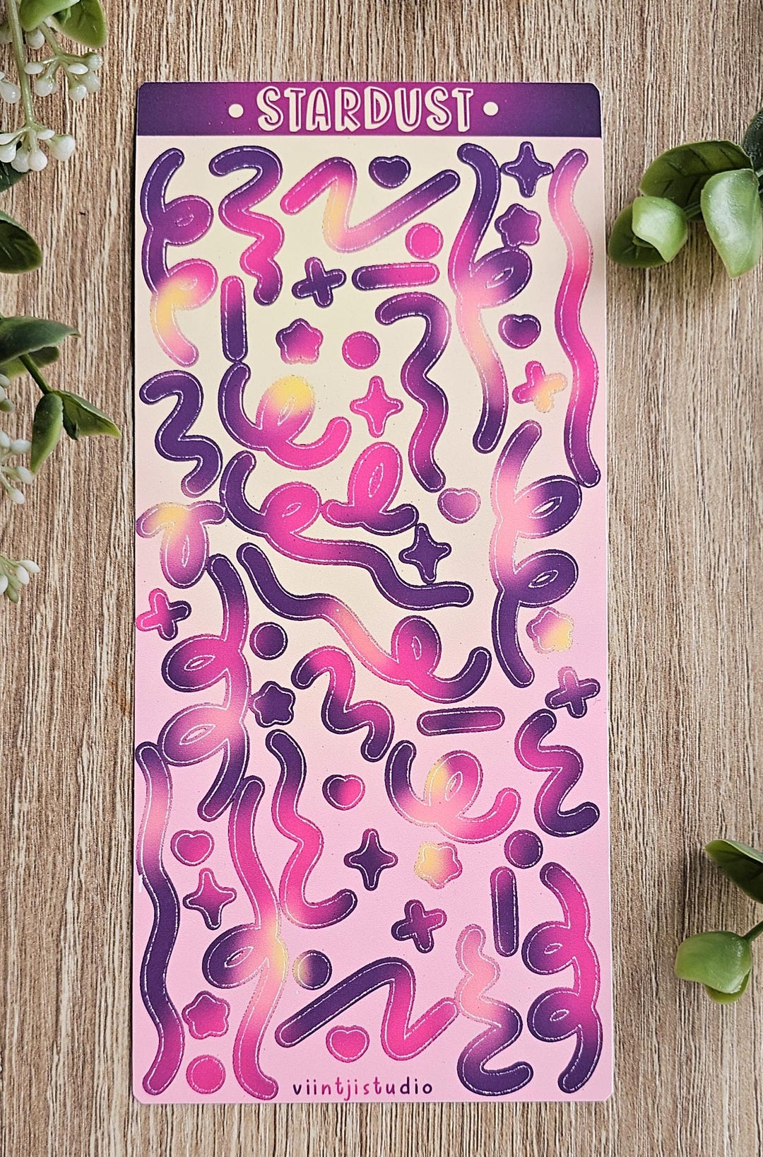 Stardust Confetti Sticker Sheet | Polco | Cute Stickers | Holographic ...