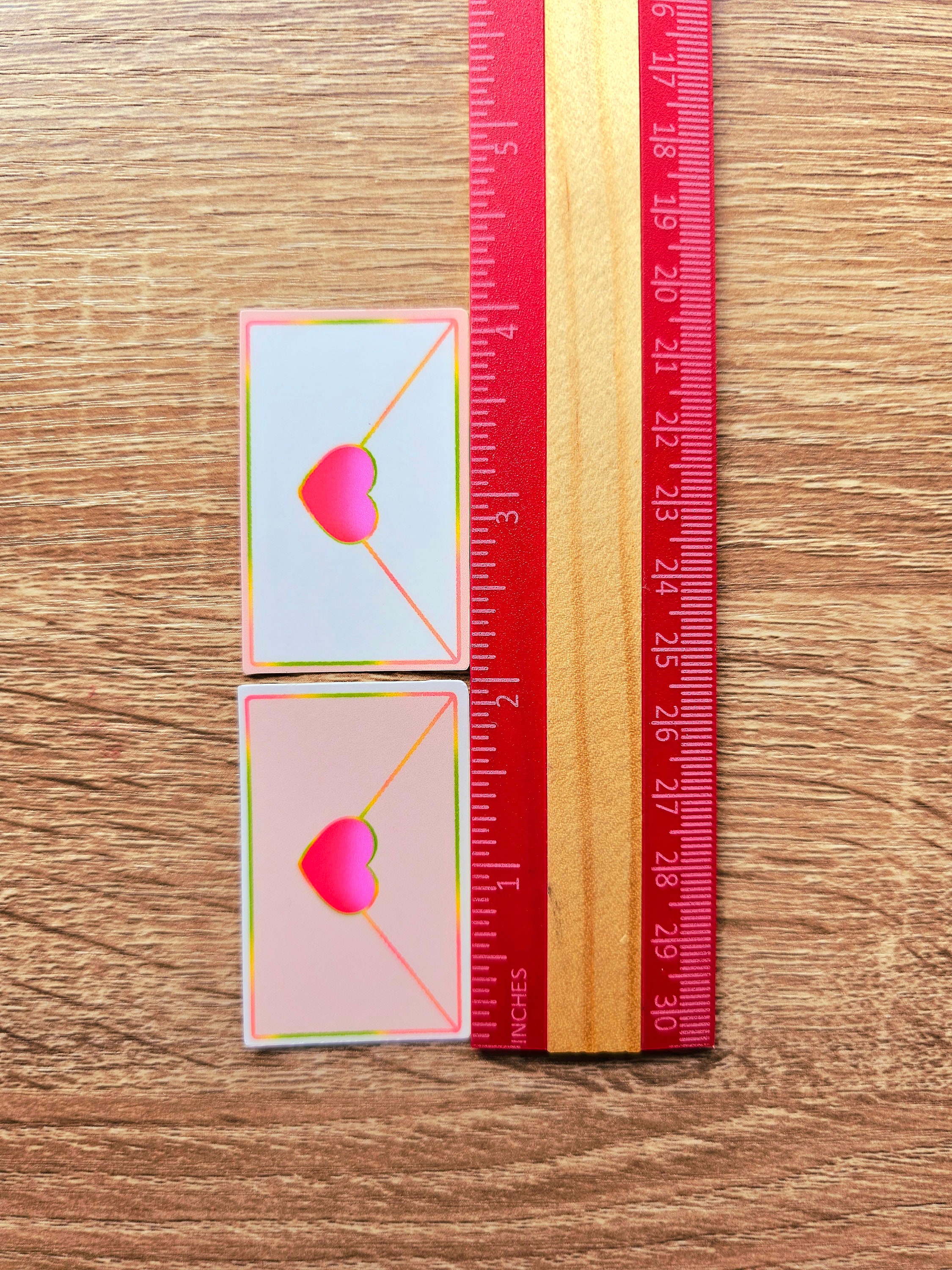 Heart Letter Vinyl Sticker Set Sticker Pack Envolope - Etsy
