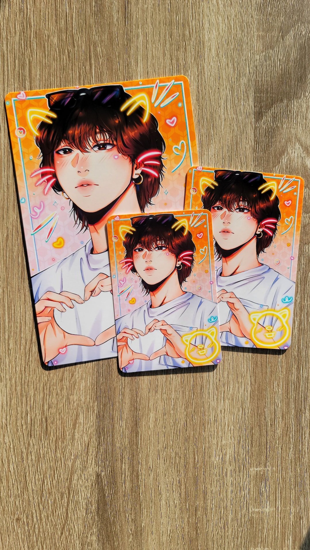 Stray Kids Han Jisung Fanart Print Kpop Idol Photo Card Etsy