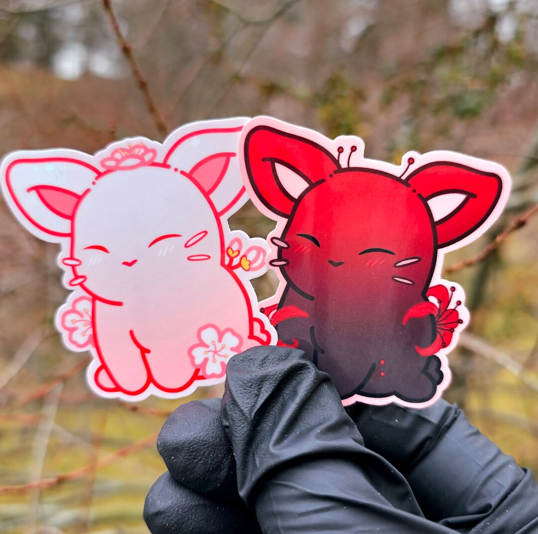 Saku & Lily Bunny Stickers Water Proof Sticker Cute Sticker Sakura ...