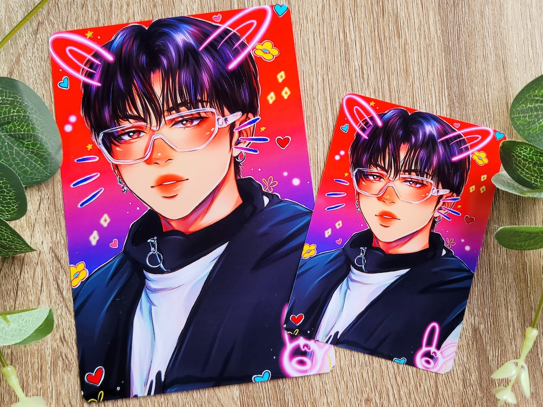 Straykids Changbin Fanart Print | Photo Card | Kpop | Art Print - Etsy