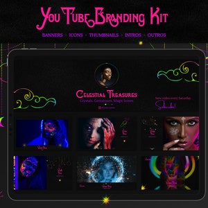 Mystic Youtube Branding Kit | Canva Templates, Thumbnails, Banners ...