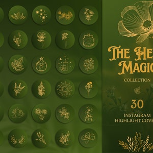 Instagram Highlight Story Covers: Spiritual, Floral, Aesthetic | Green ...