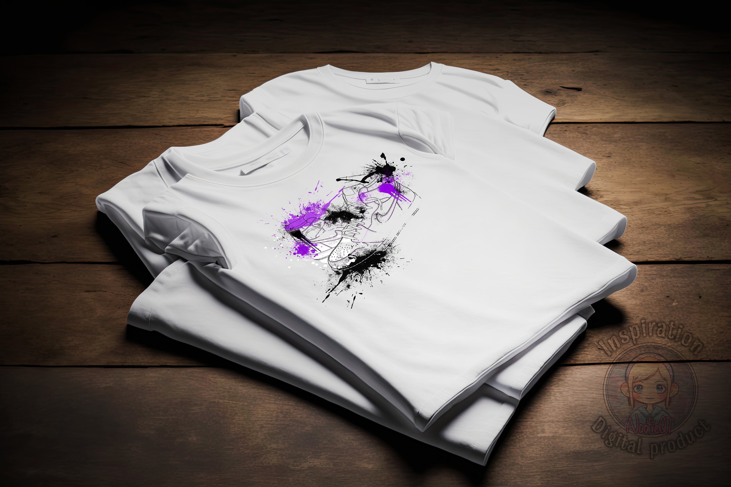 Spray Hollow Purple Sneaker Png Splatter Paint Sneakers Sublimation ...