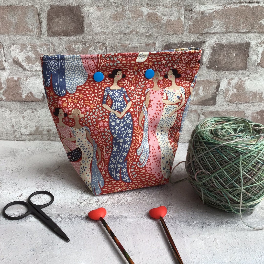 Tilda Project Bag, Sock Bag, Tilda Ladies Yarn Bag, Gift for Mum ...