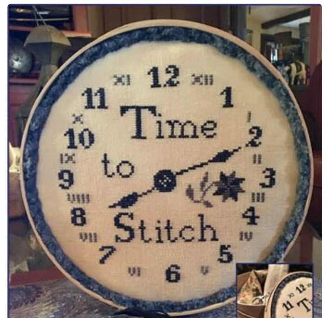 Time to Stitch Cross Stitch Chart by Needlework Press, Clock Cross ...