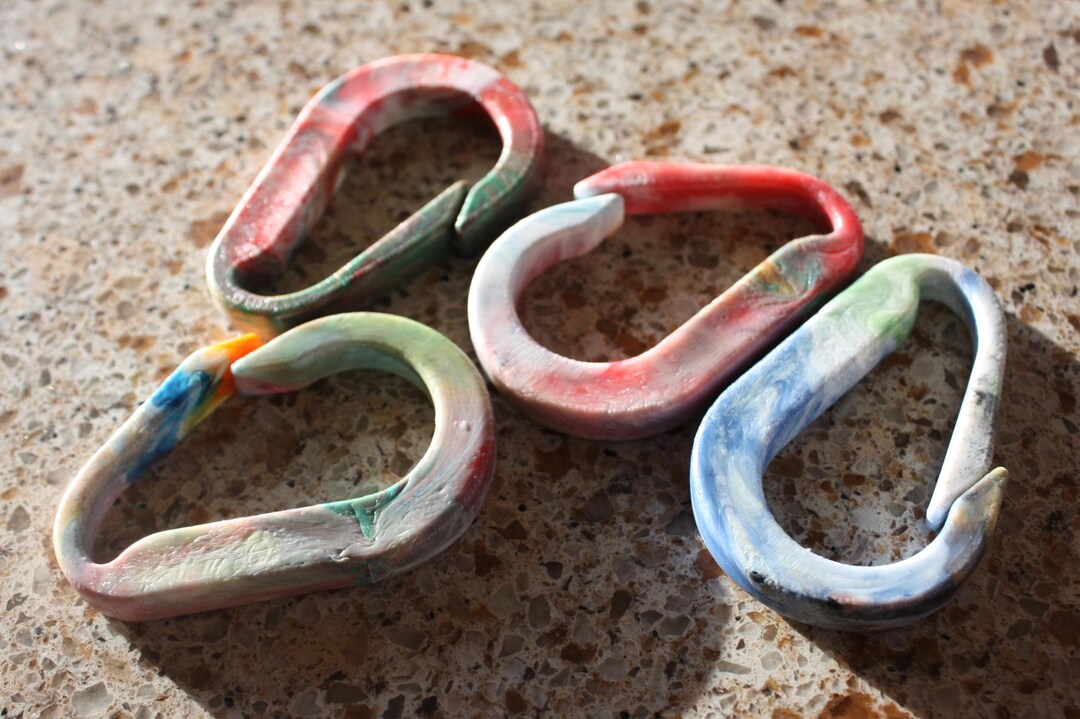 4 Recycled Injection Molded Plastic Carabiner Clips Utah Made - Etsy